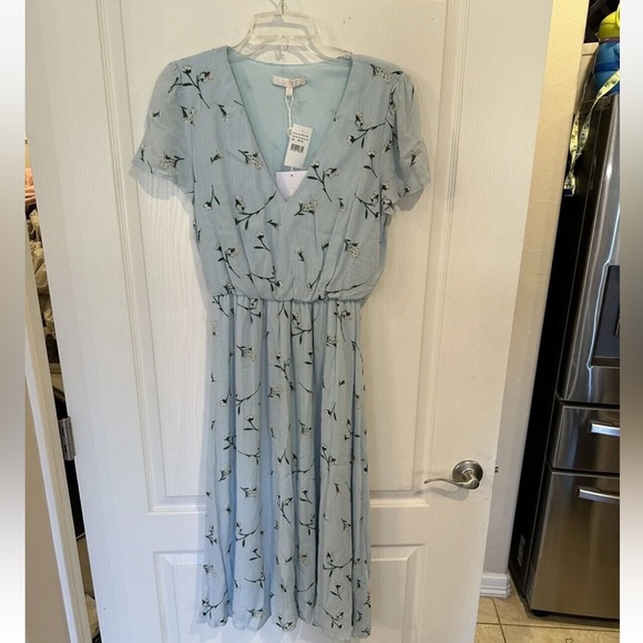 Wayf | Dresses | Nwt Nordstorm Rack Wayf Blue Floral Midi Dress | Poshmark